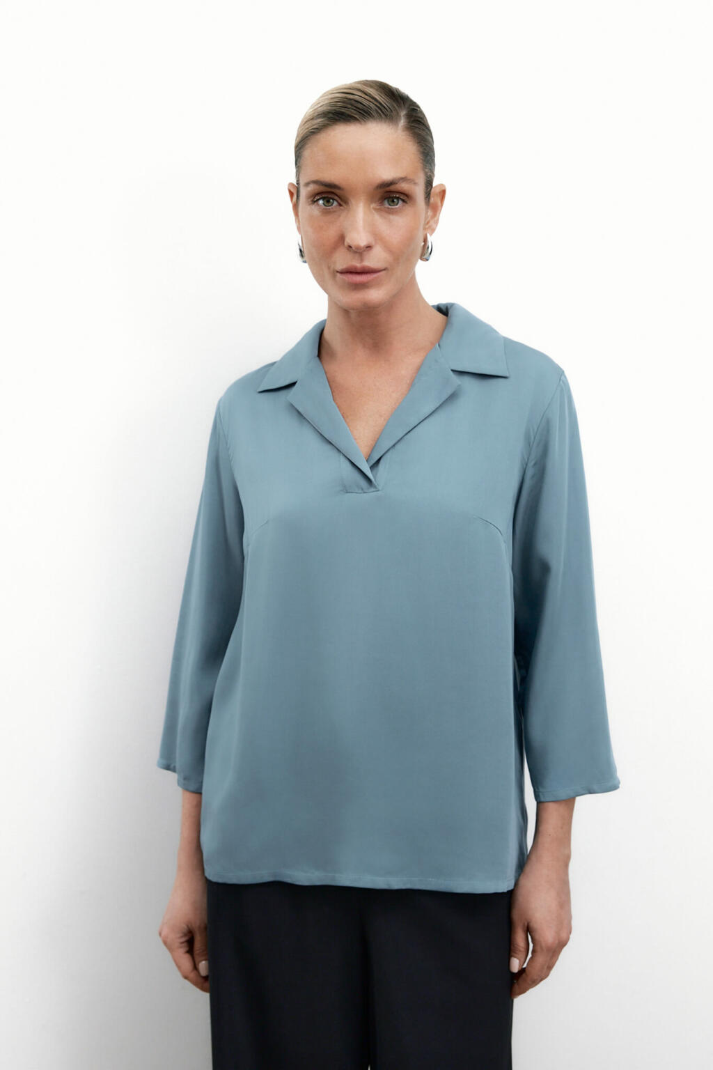 Рубашка-туника цвет Синий - купить в интернет-магазине Alavelarium в ...